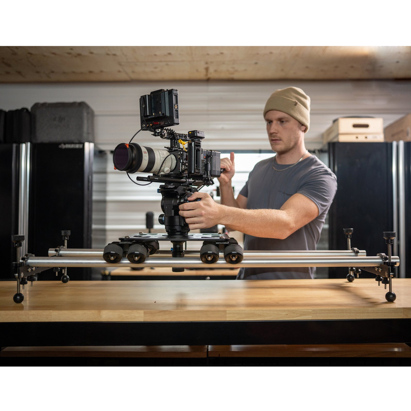 Proaim Breeza Video/Film Camera Dolly Slider w Track Ends
