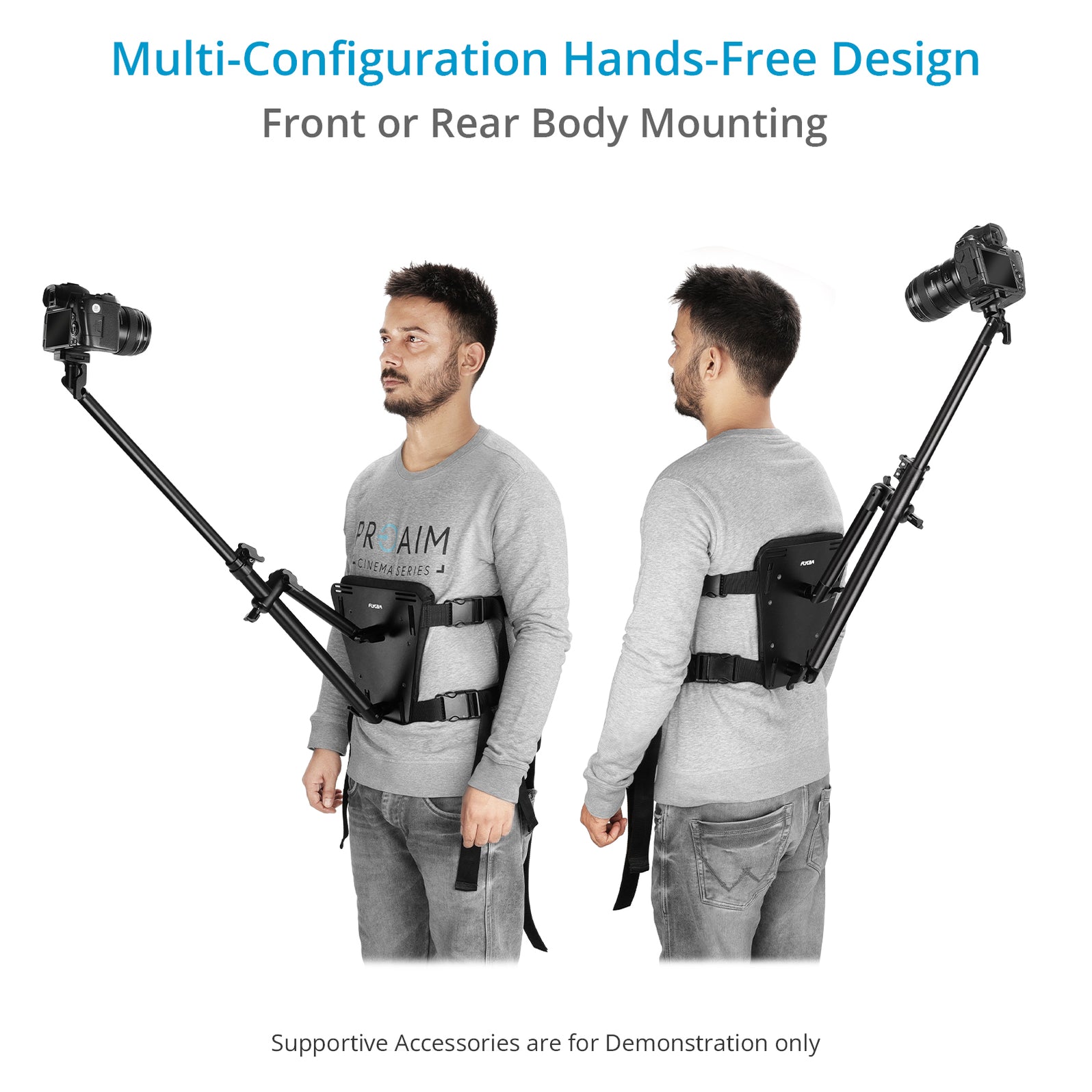 Flycam DSLR Hands-Free Front&Rear Body Camera Mount Harness