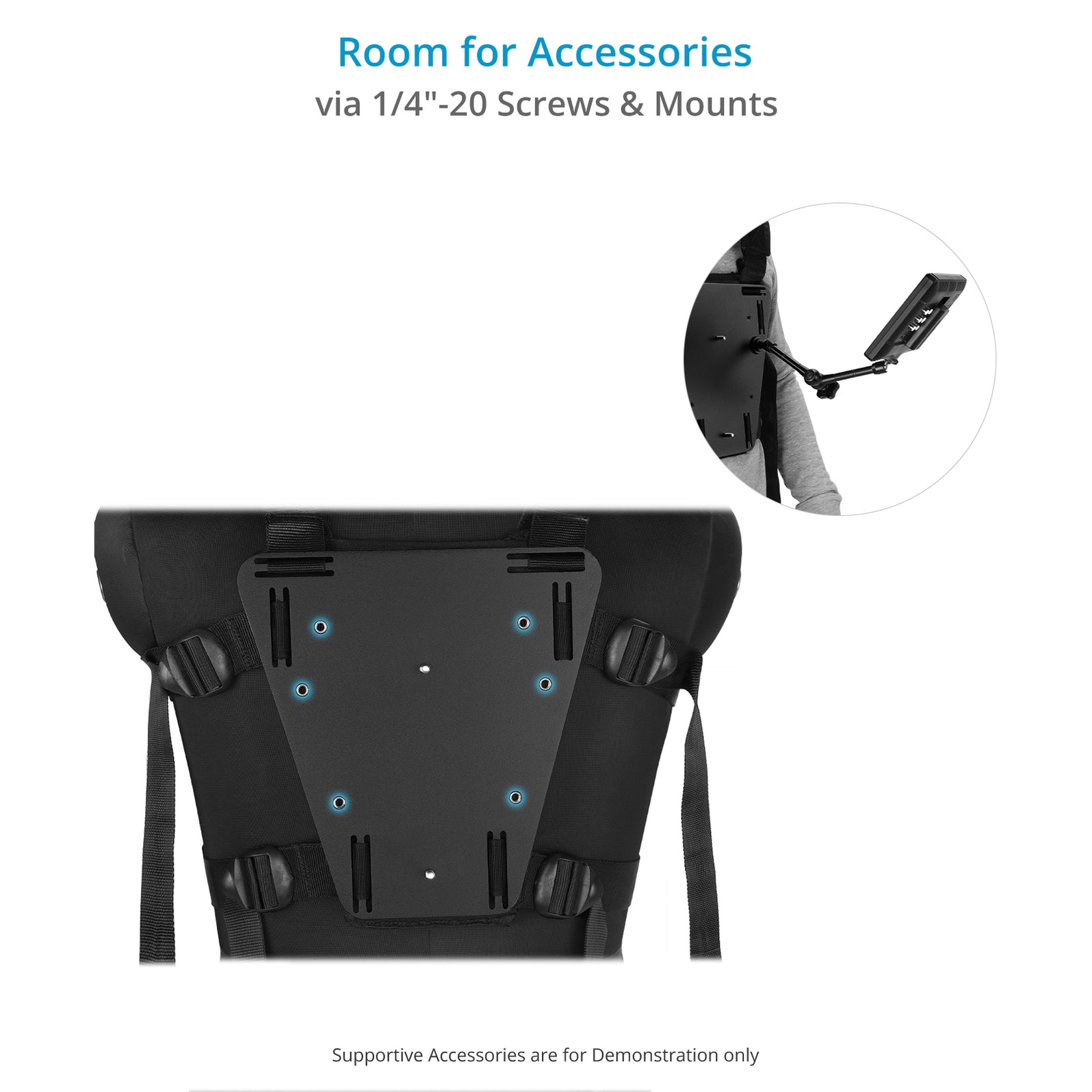 Flycam DSLR Hands-Free Front&Rear Body Camera Mount Harness