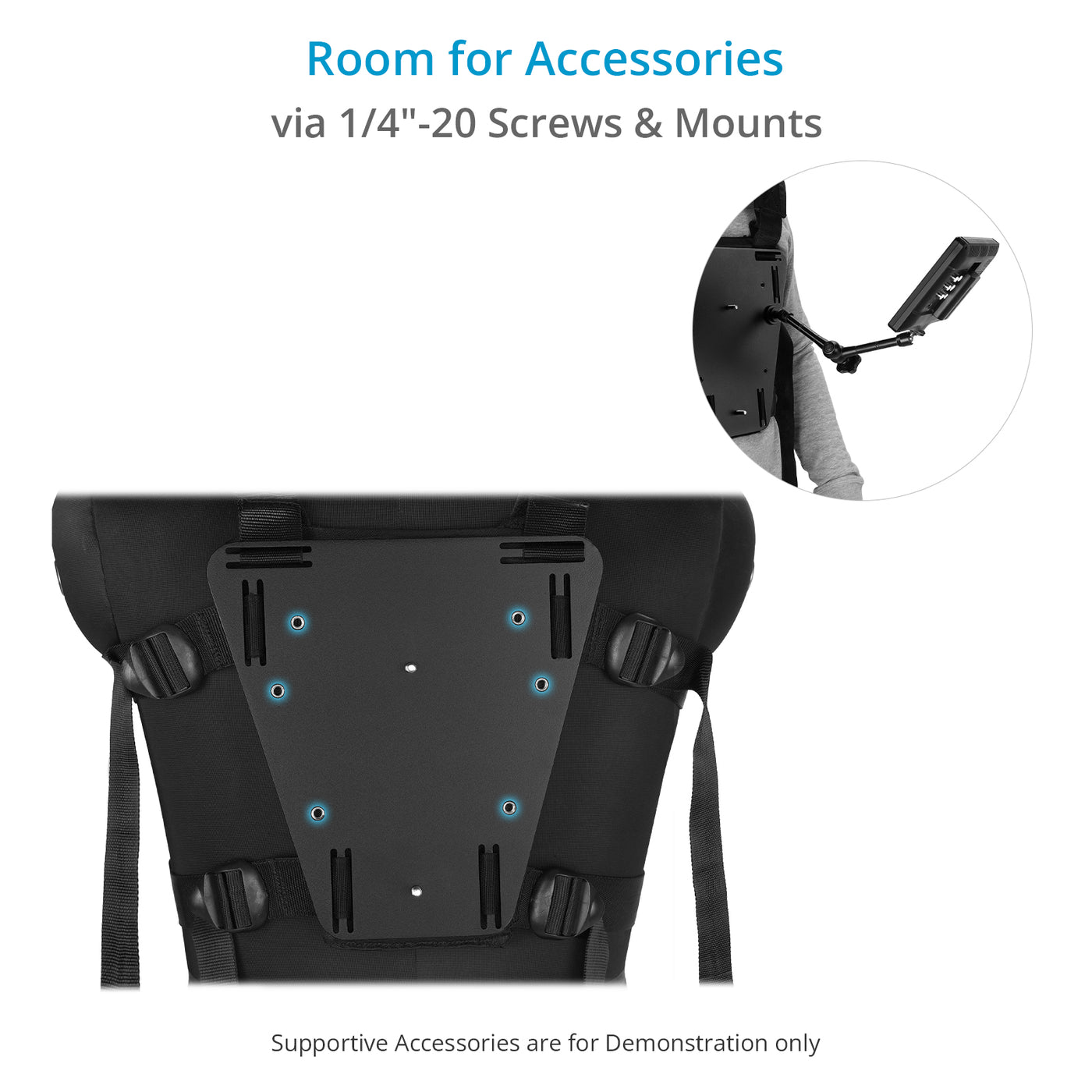 Flycam DSLR Hands-Free Front&Rear Body Camera Mount Harness