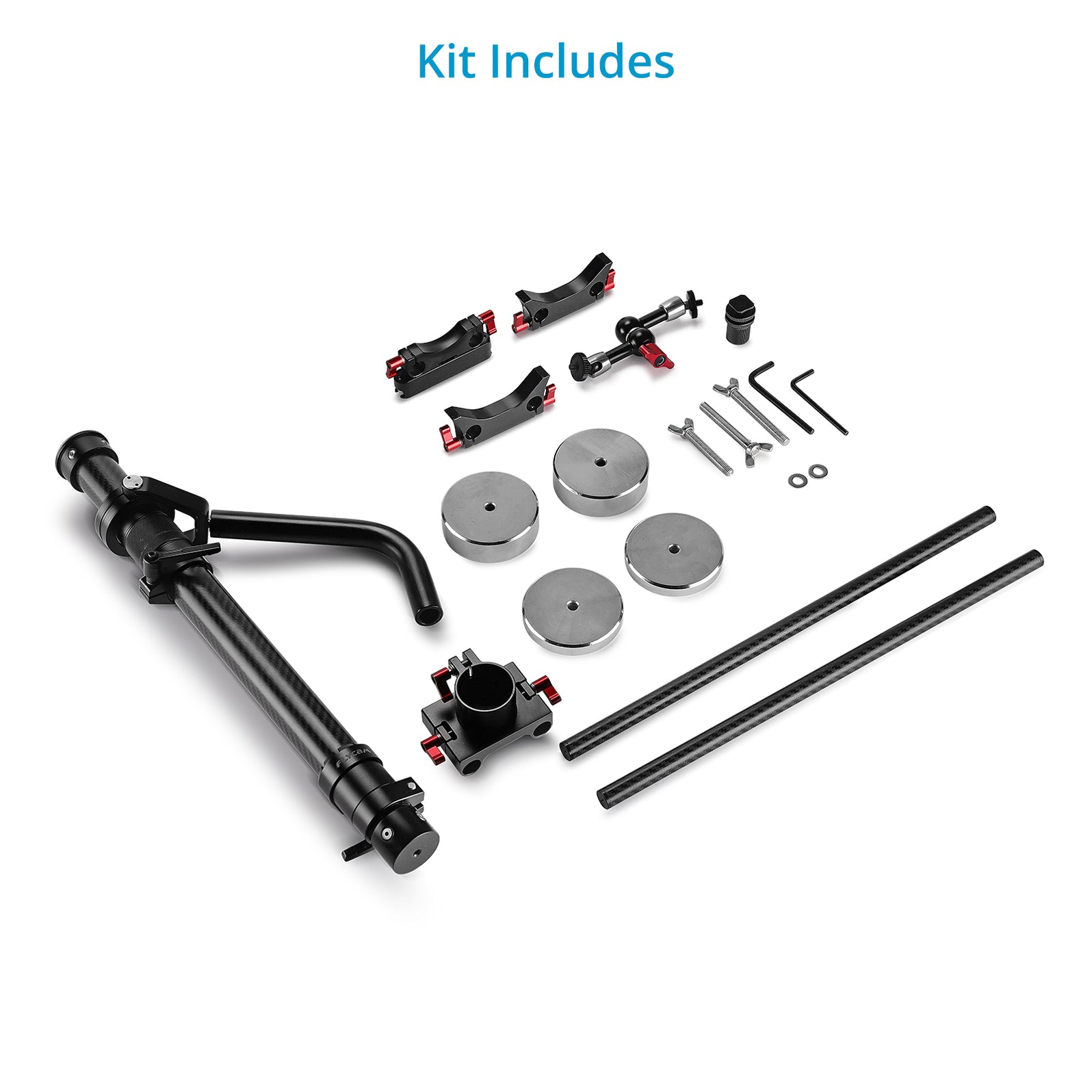 Flycam G-Axis 6000 Gimbal Support/Monopod Sled for Vest/Arm Stabilizer ...