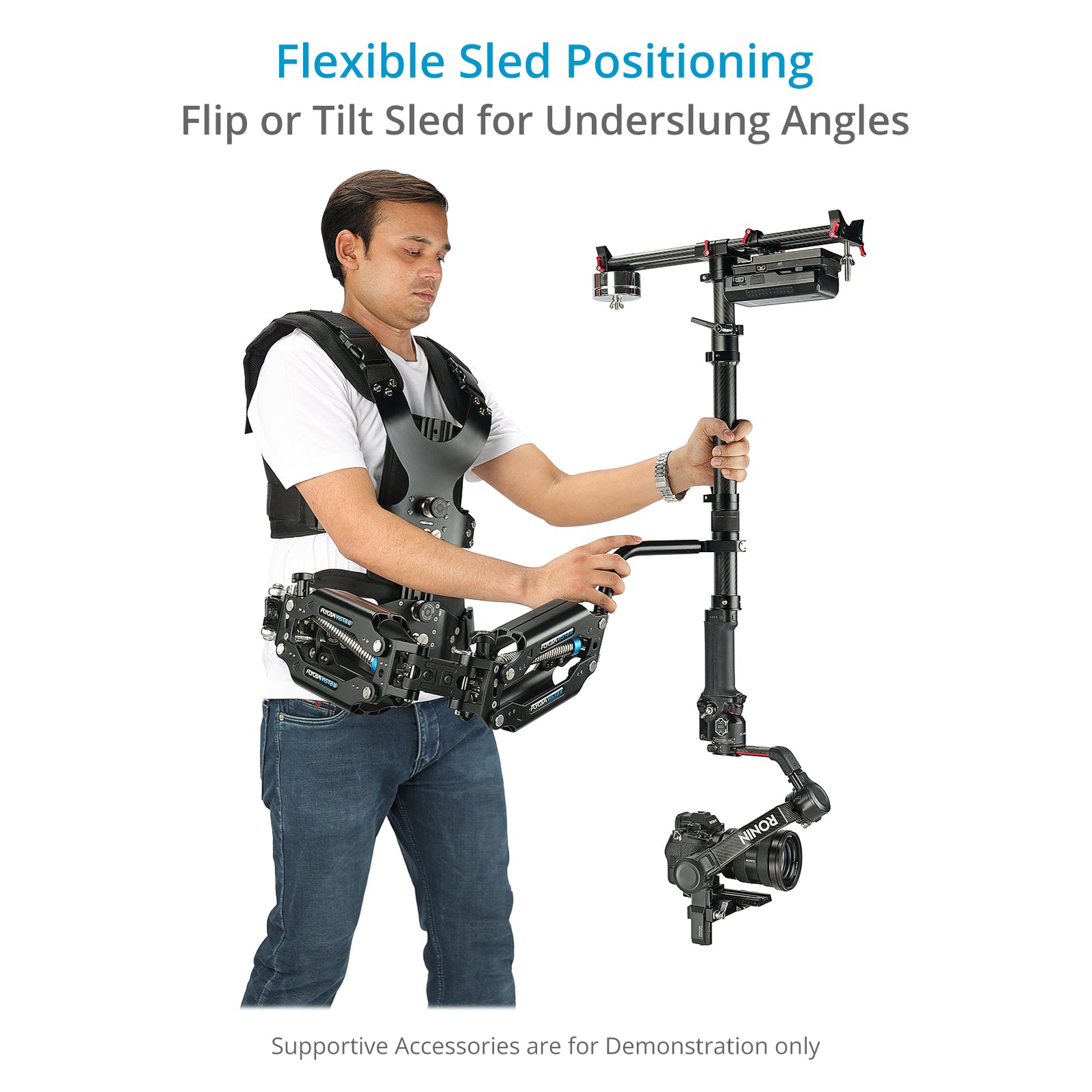 Flycam G-Axis 6000 Gimbal Support/Monopod Sled for | Proaim