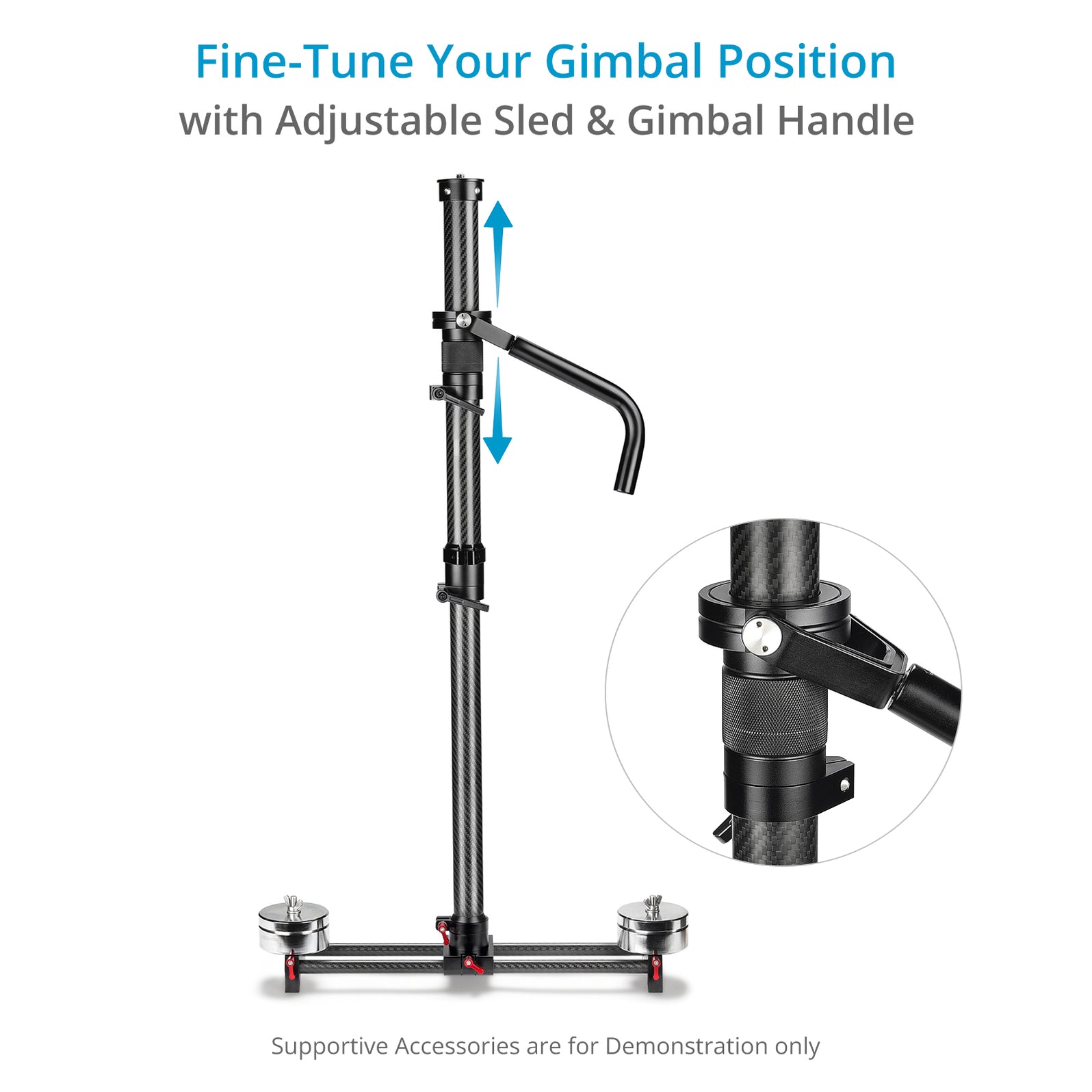 Flycam G-Axis 6000 Gimbal Support/Monopod Sled for | Proaim