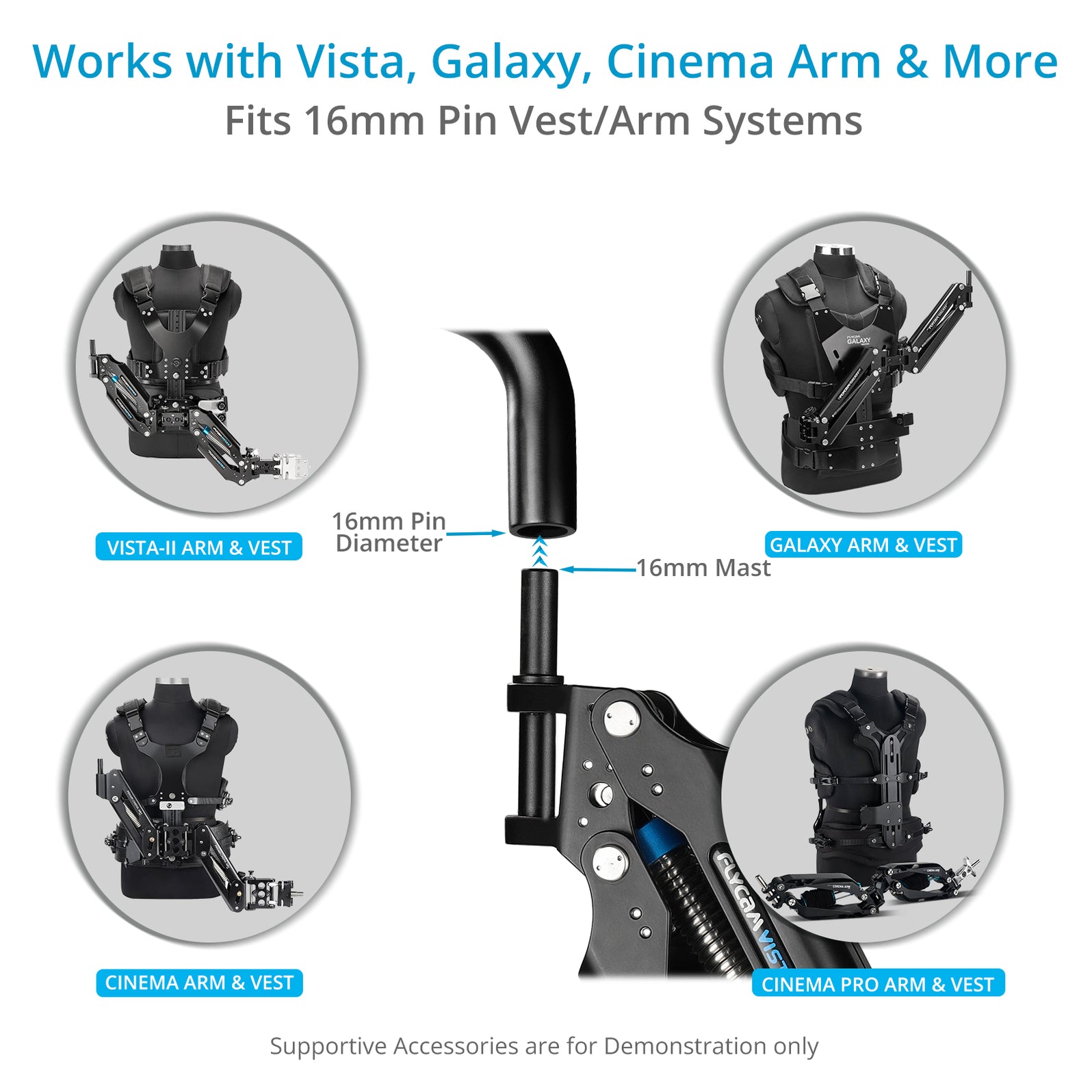 Flycam G-Axis 6000 Gimbal Support/Monopod Sled for | Proaim