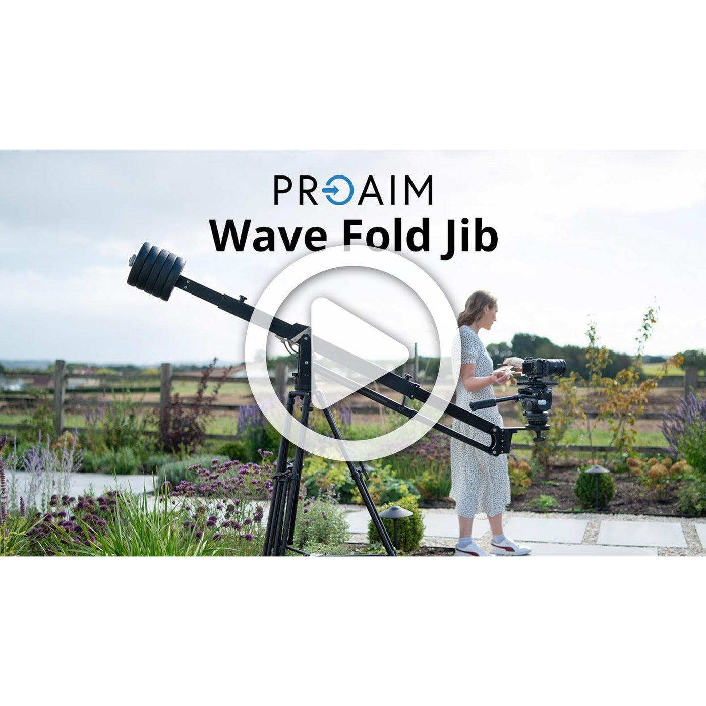 7.2ft Wave Fold Video Camera Jib Crane | 15kg/33lb | Proaim
