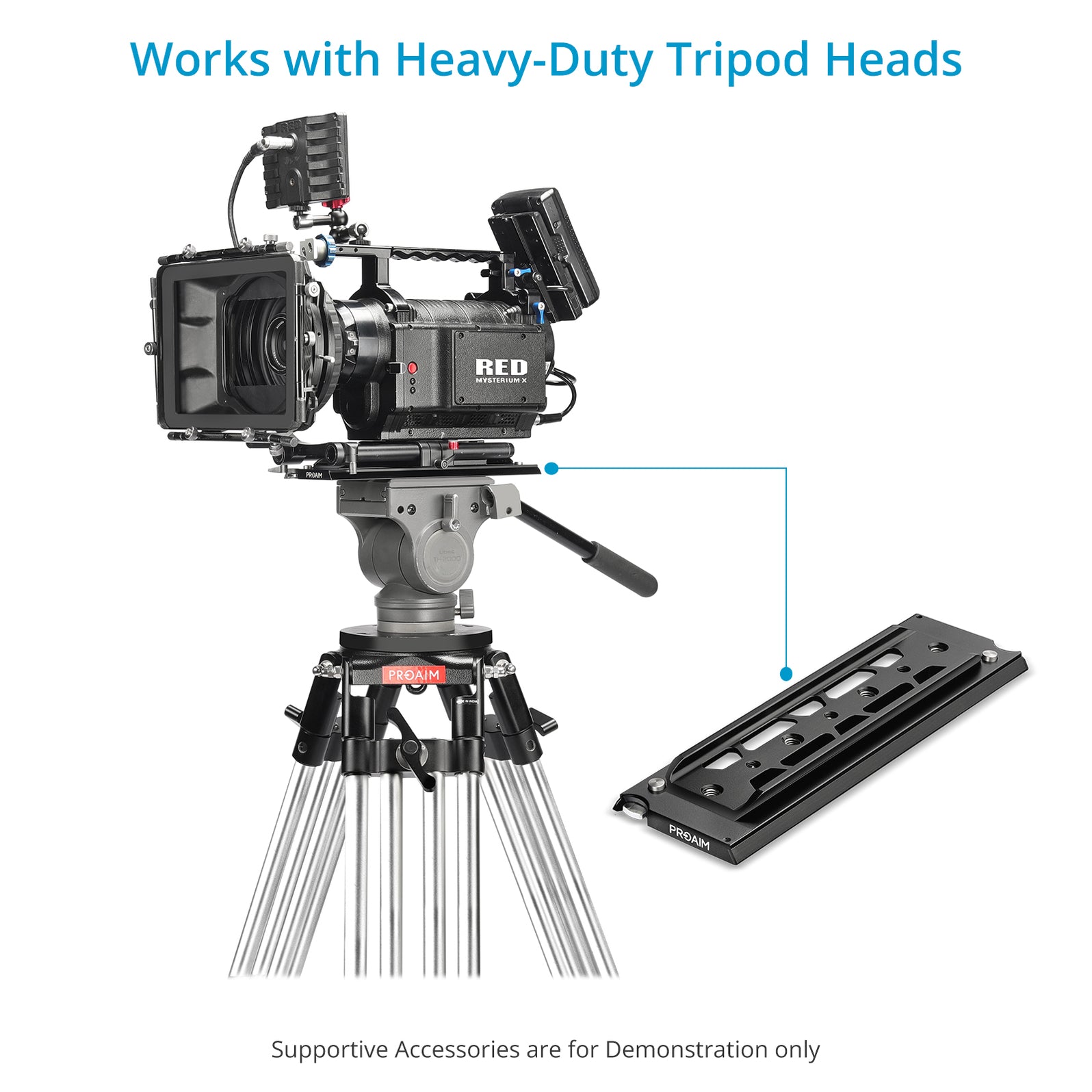 12" Dovetail Tripod Plate V1 (ARRI Standard) for | Proaim