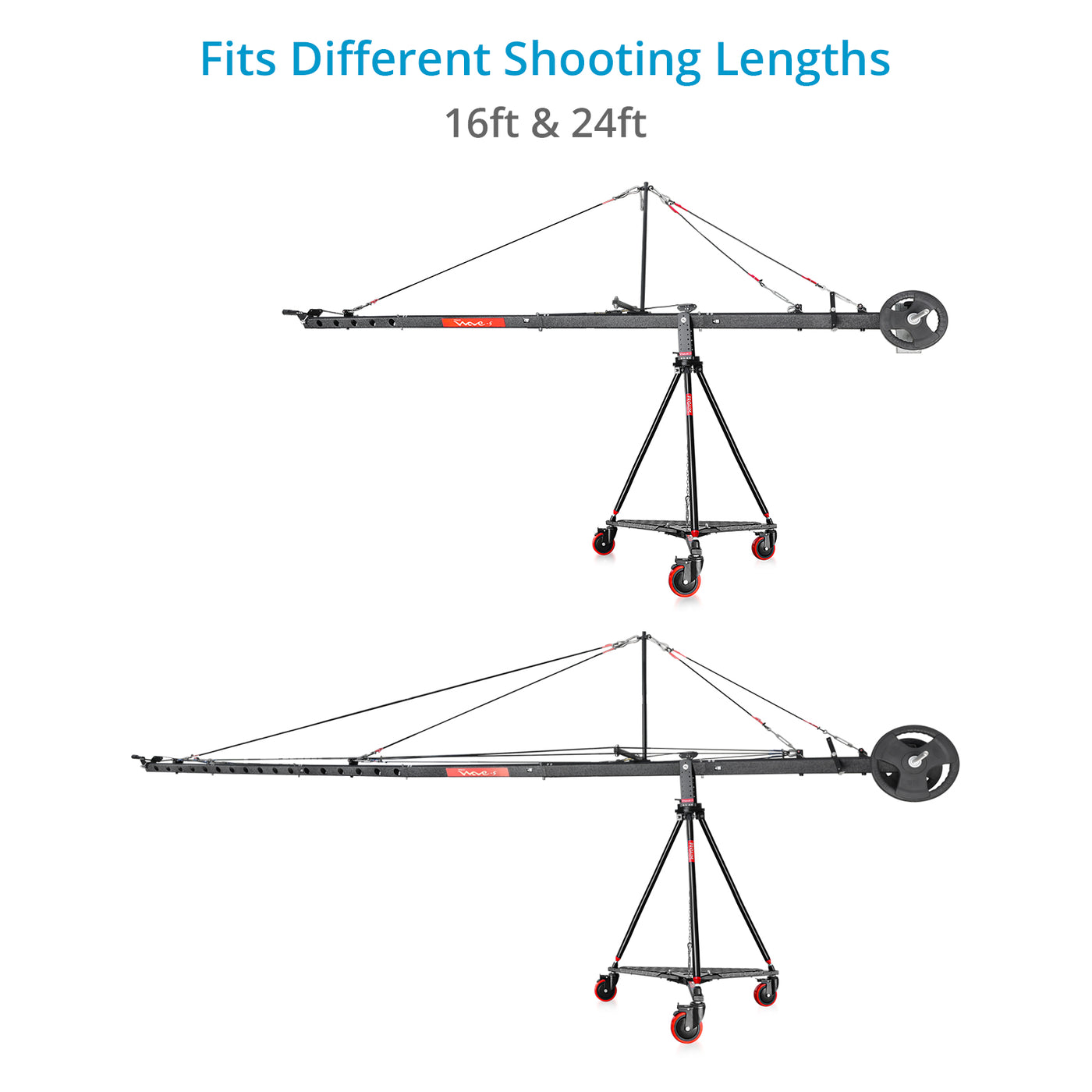 Proaim 24ft Camera Jib Crane Base Kit for Filmmakers & Production Unit