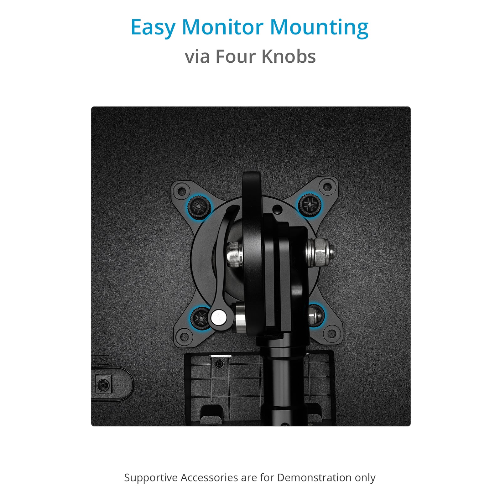 Proaim 360° Rotation VESA 75mm/100mm Tilting MonitorMount