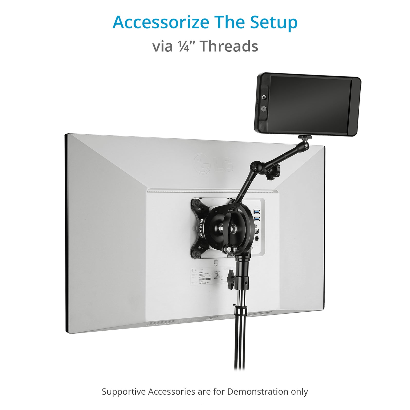 Proaim 360° Rotation VESA 75mm/100mm Tilting MonitorMount