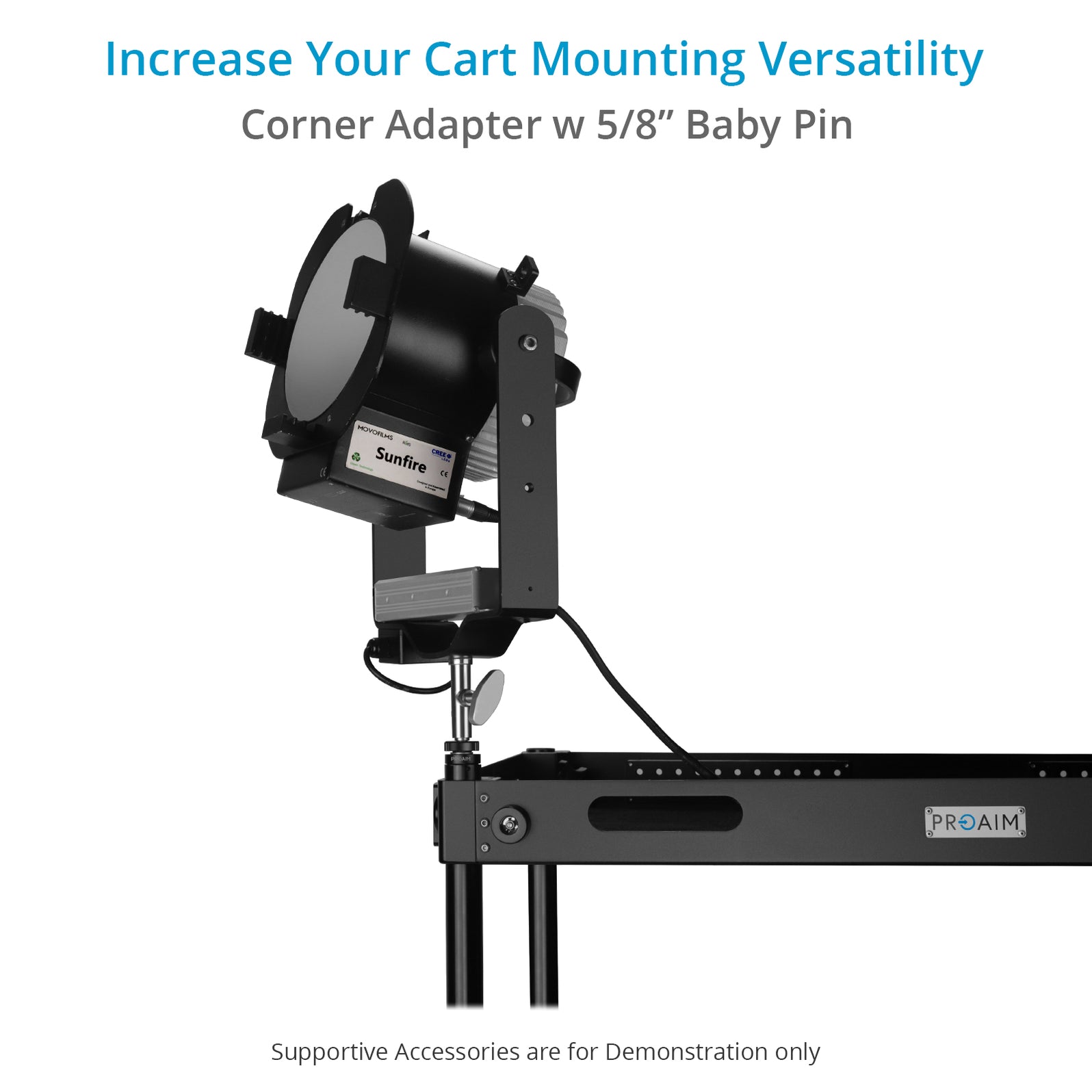 5/8 Baby Pin Anti-Twist Corner Adapter for Video | Proaim