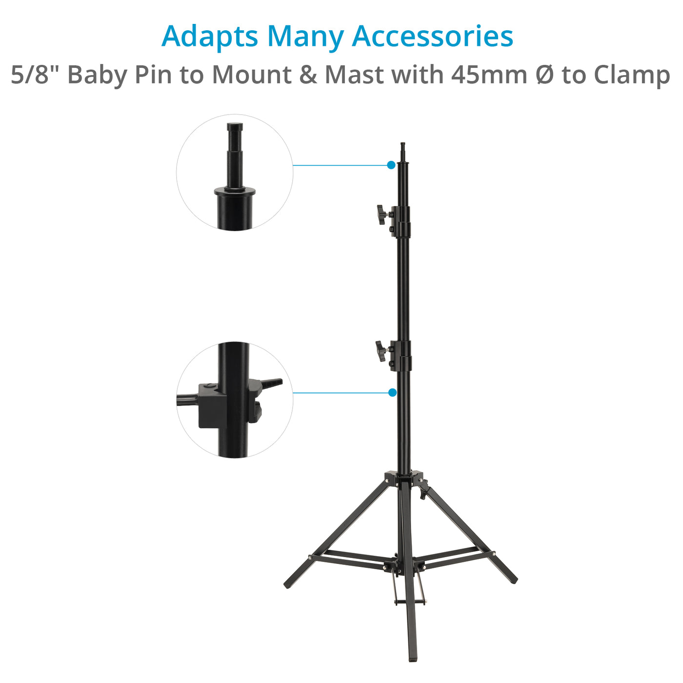 Proaim Alpha Docking Universal 5/8 Baby Pin Support Stand