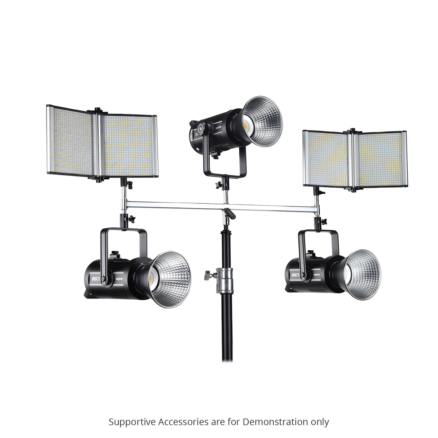 Proaim 6.16ft Double Riser Rolling Monitor Stand