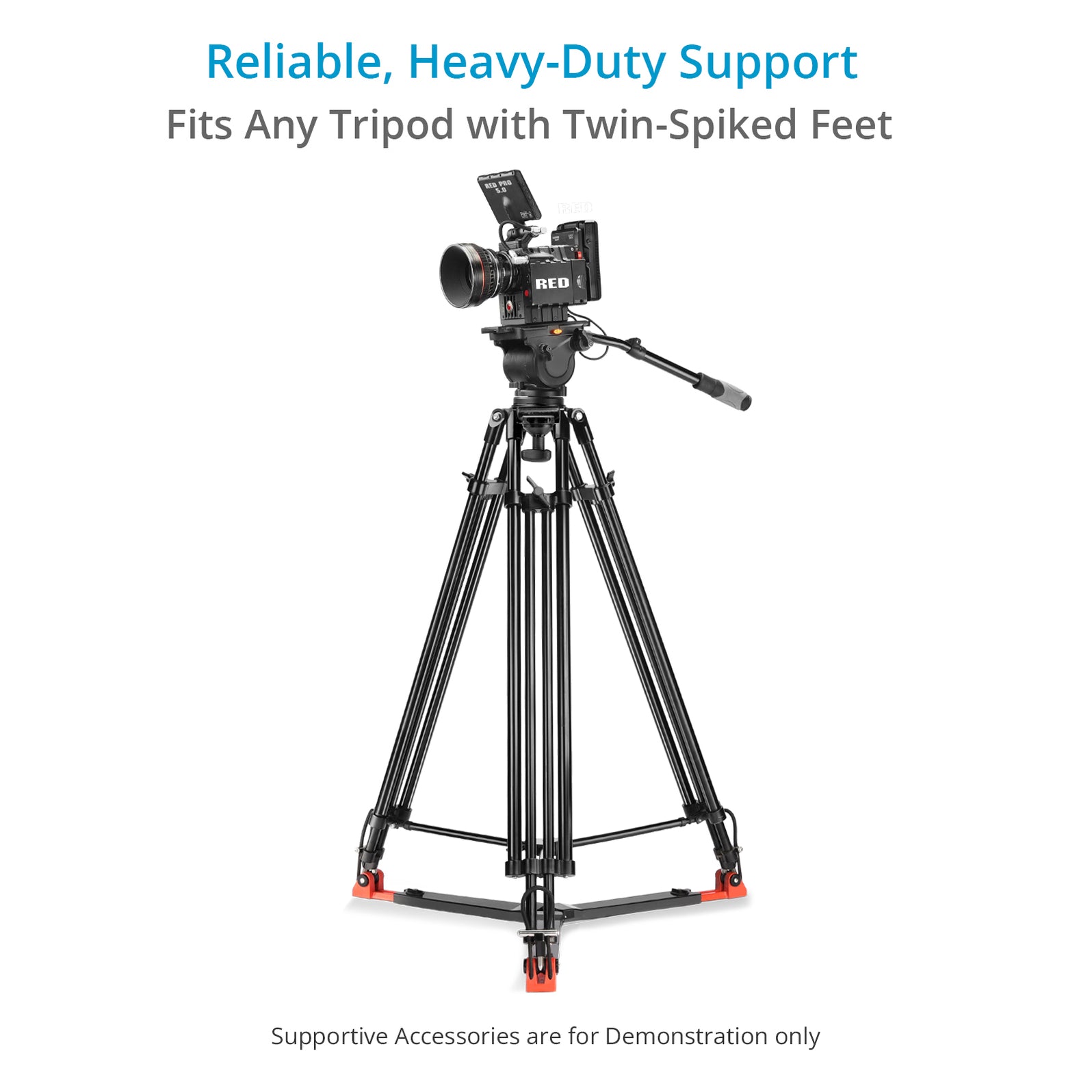 Proaim Heavy-Duty Ground Spreader V1 for Twin Spiked Feet Camera Tripo