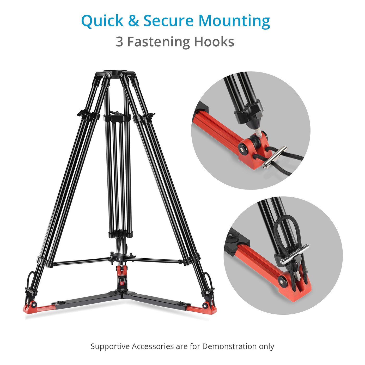 Proaim Heavy-Duty Ground Spreader V1 for Twin Spiked Feet Camera Tripo