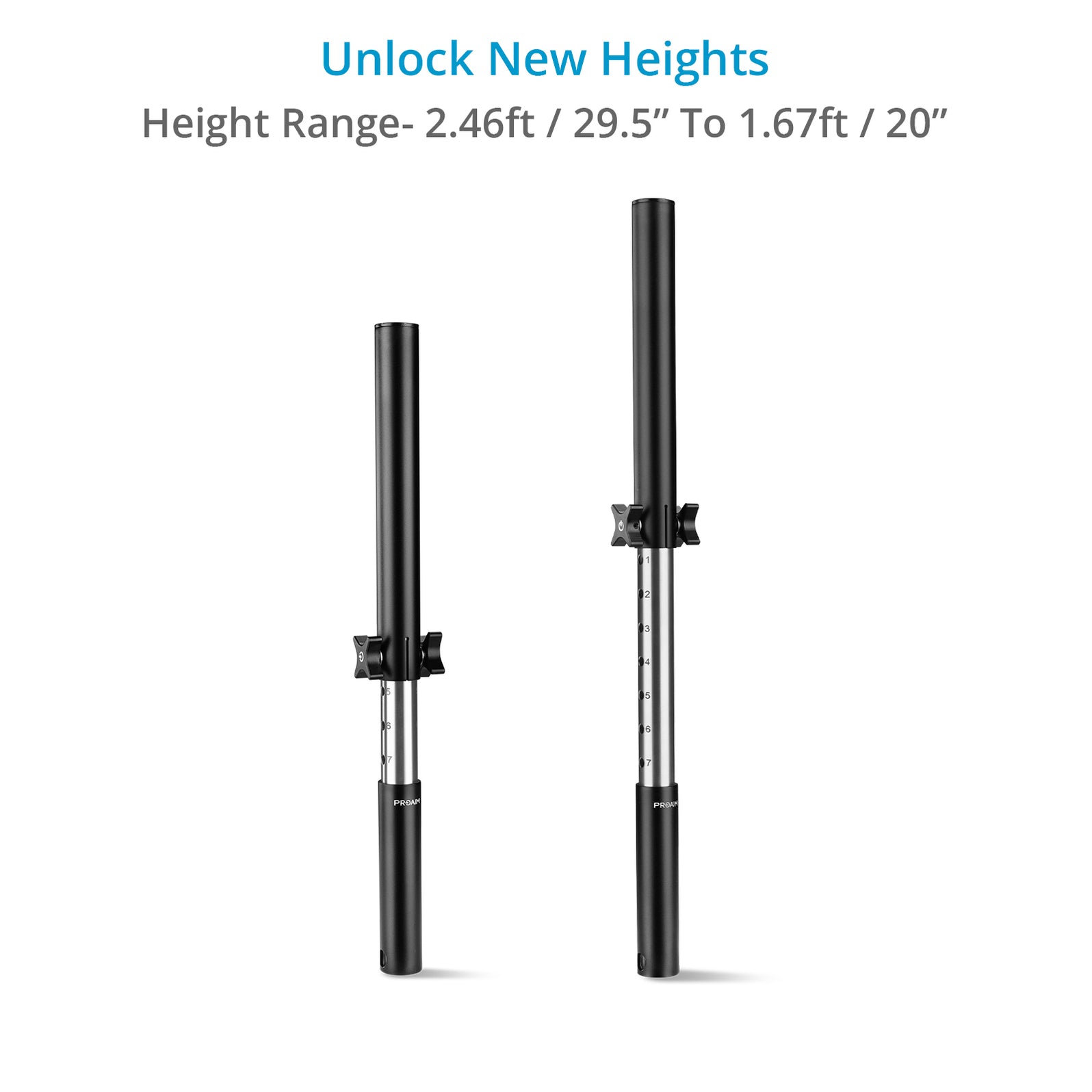 Proaim Height Adjustable Telescopic Poles