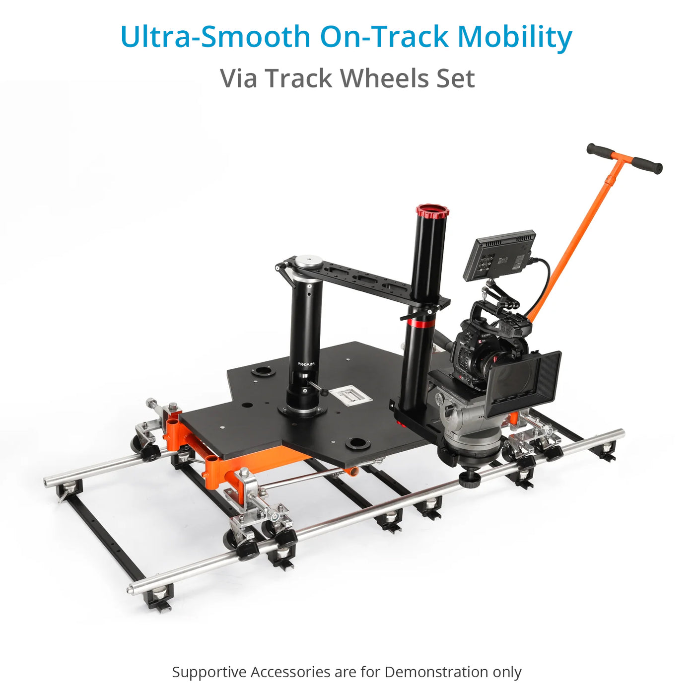 Quad-4 Pro Cinema Dolly & Bazooka Camera Slider | Proaim