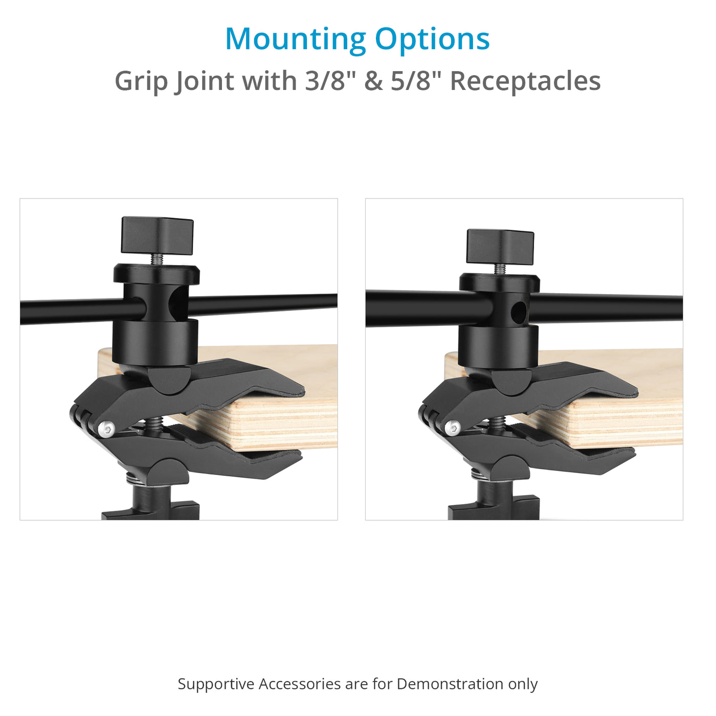Proaim Snaprig Super Clamp Pro with Grip Joint | Fits 50mm Speed Rails