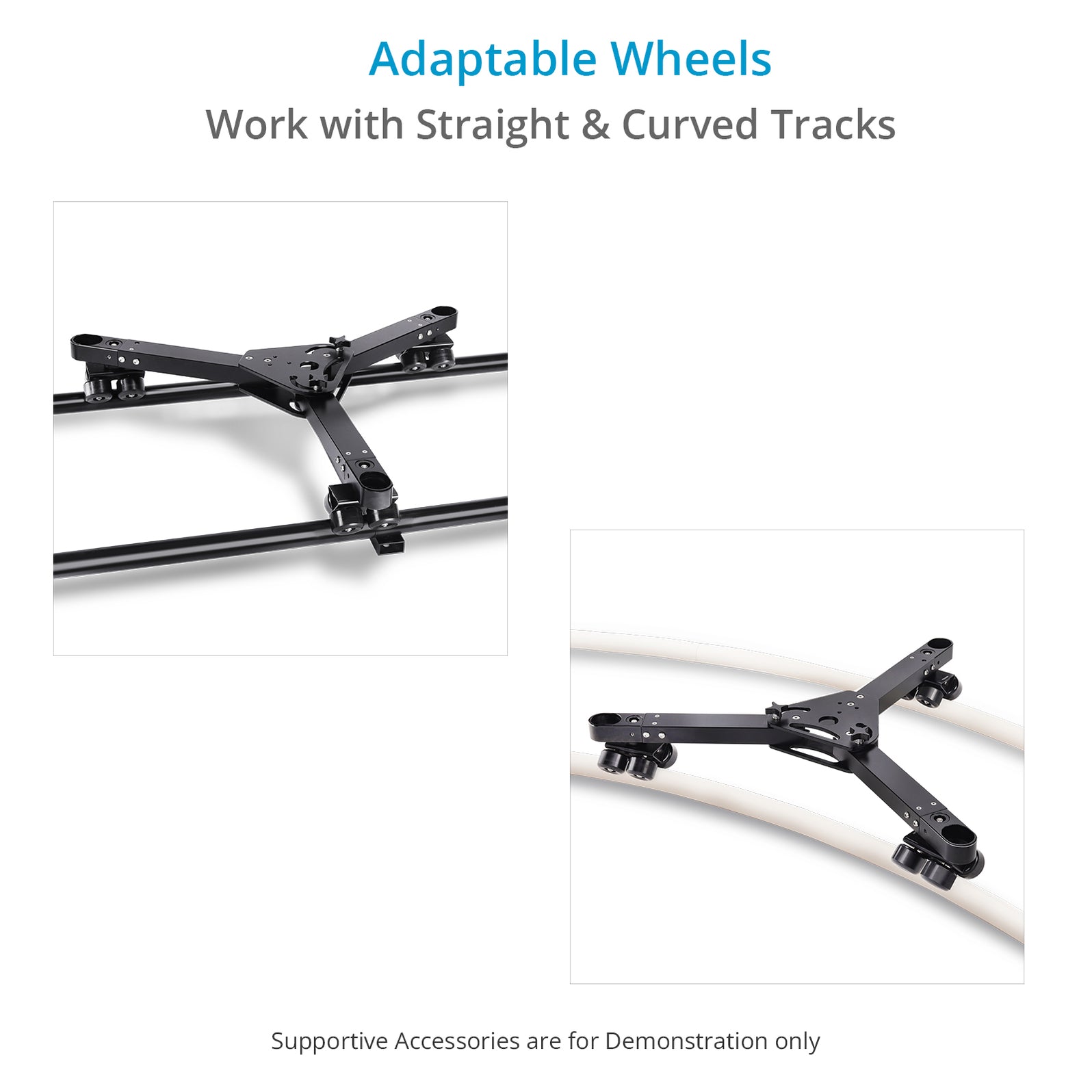 Track Wheel Set for Anchor Studio Camera Tripod | Proaim