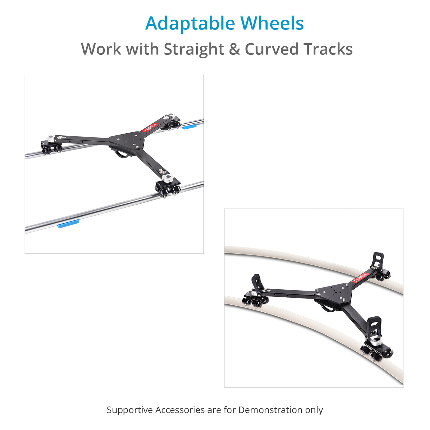 Track Wheel Set for Portable Heavy-Duty Camera | Proaim