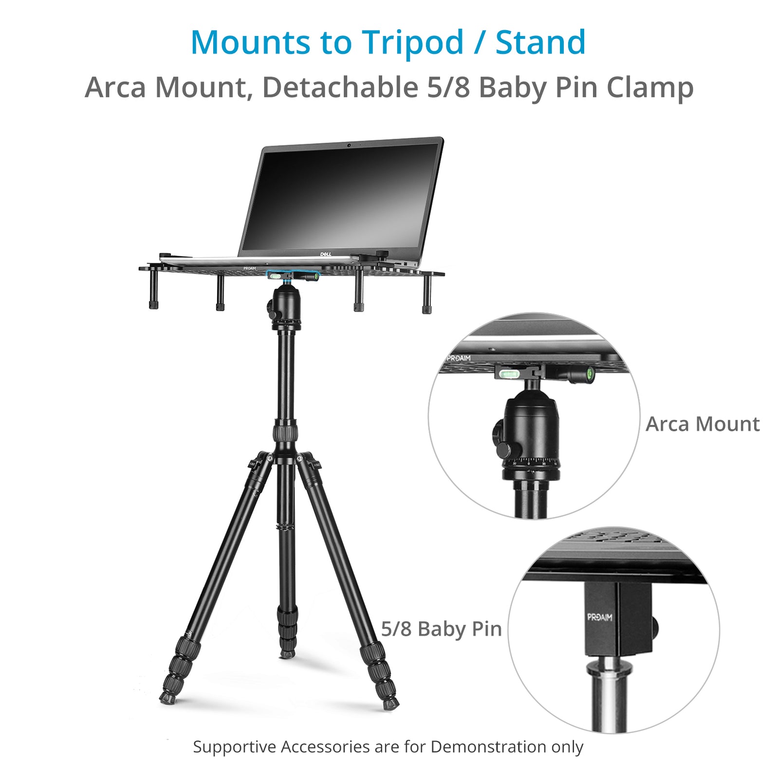 Proaim Universal Plus Laptop Workstation Platform w Cable Management