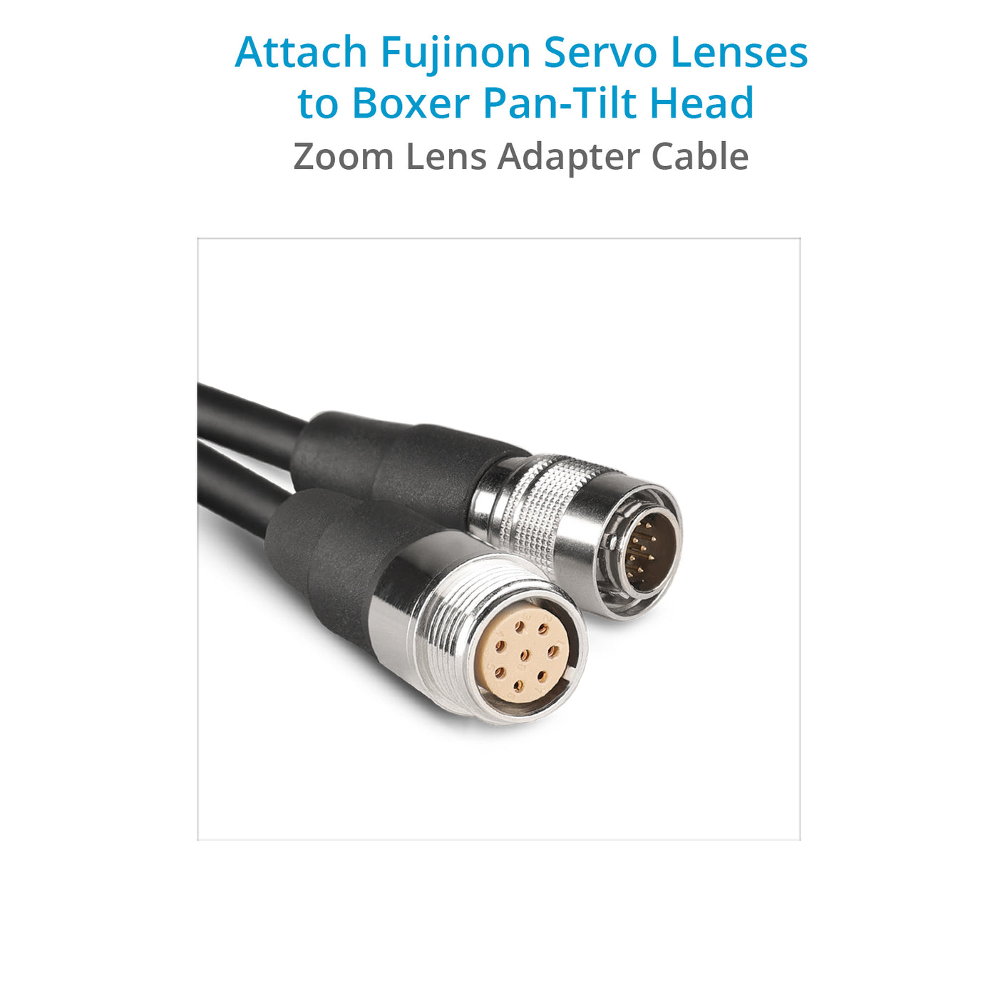 Proaim Zoom Lens Cable for Boxer HD‐2X Pan/Tilt Head. Canon 8-Pin Zoom