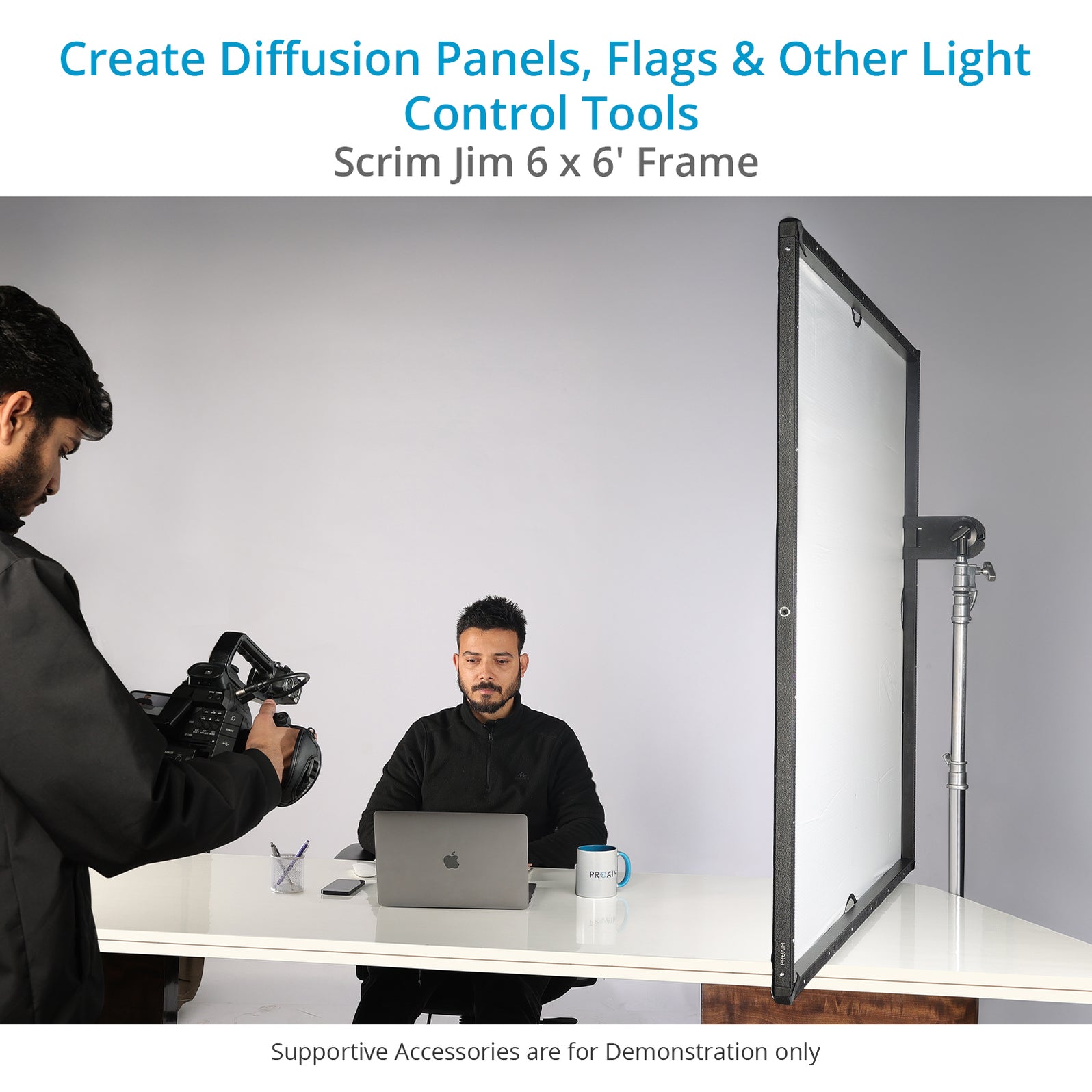 Proaim Framax Scrim Jim Frame (6’ x 6’) for Photographers & Filmmakers