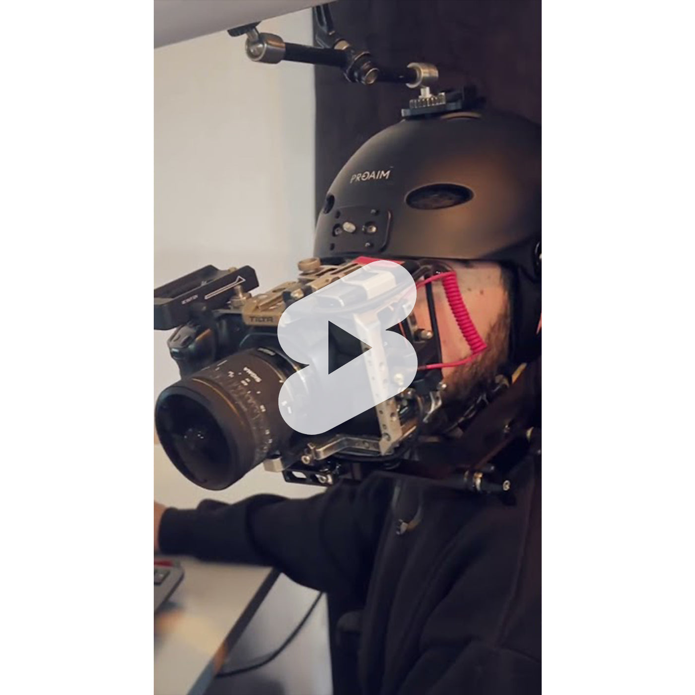 Proaim Surfer Helmet Rig for DSLR Camera/Smartphone