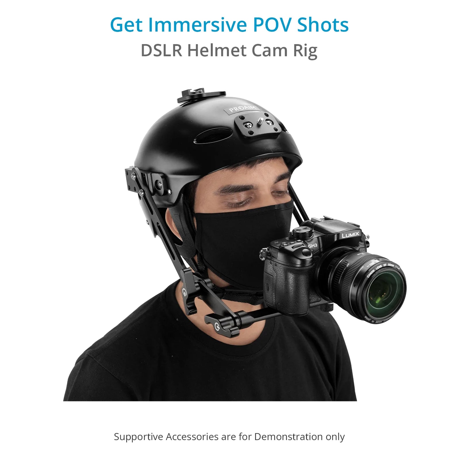 Proaim Surfer Helmet Rig for DSLR Camera/Smartphone