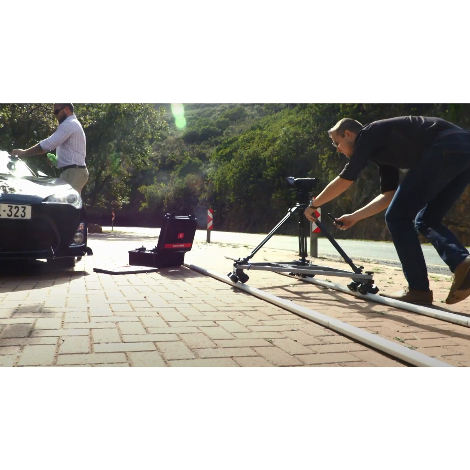 PROAIM Swift Camera Dolly System with 12ft Straight Track