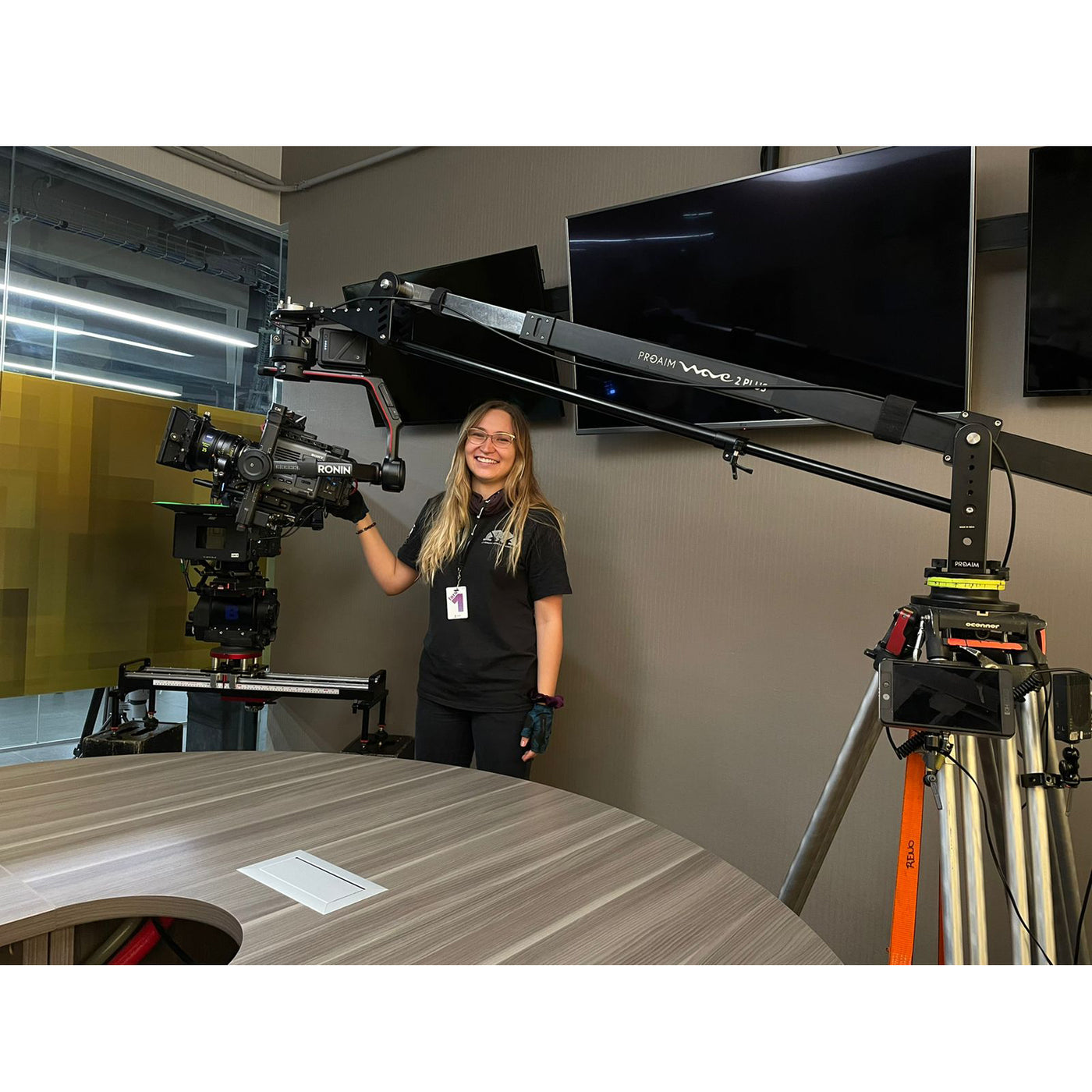 Proaim Flyking Mitchell Mount Camera Slider + Flight Case