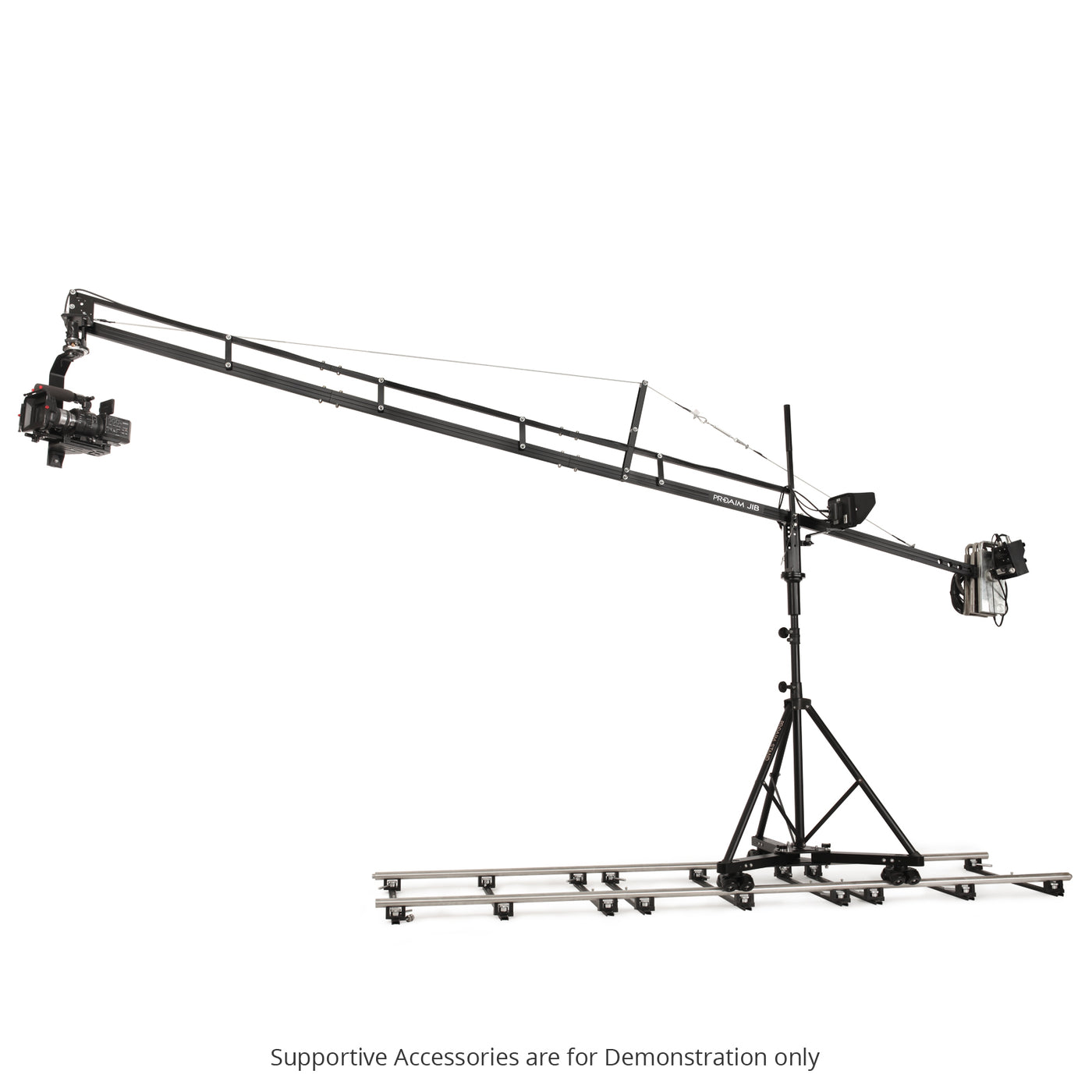 14ft Camera Crane Jib, Stand, Jr. Pan-Tilt | Gimbal | Proaim