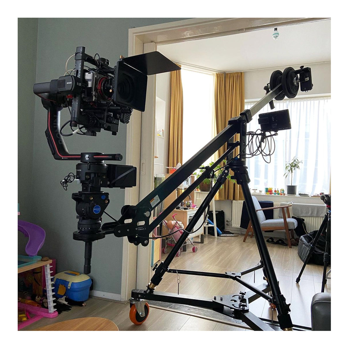 Proaim 7' Wave-2 Jib Crane, Dolly Stand