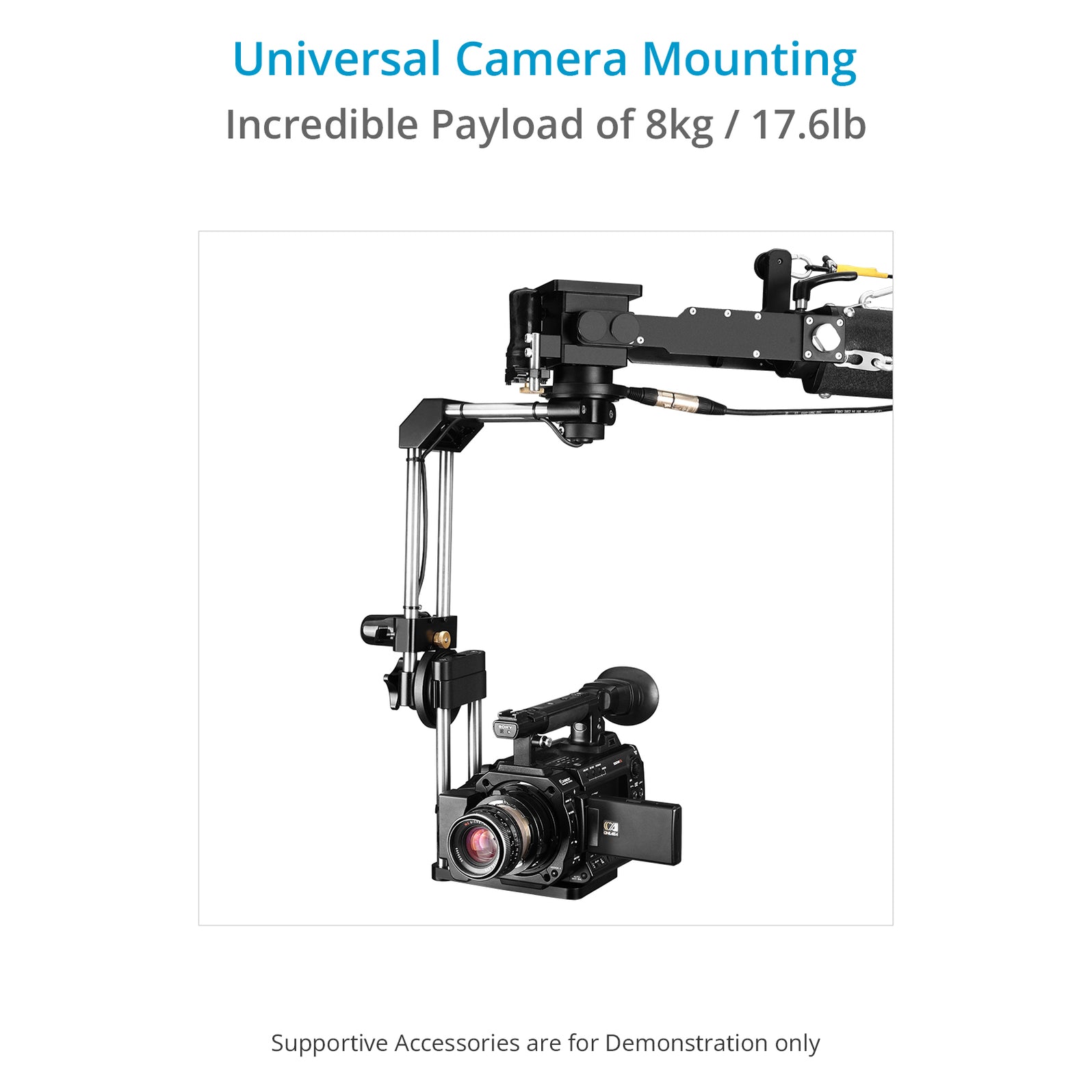 Proaim Explorer Pan tilt Head for Camera Jib Crane