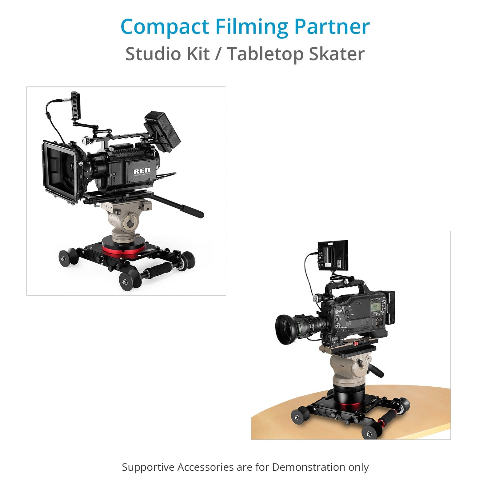 Fusion Video/Film Camera Dolly Slider with Track | Proaim