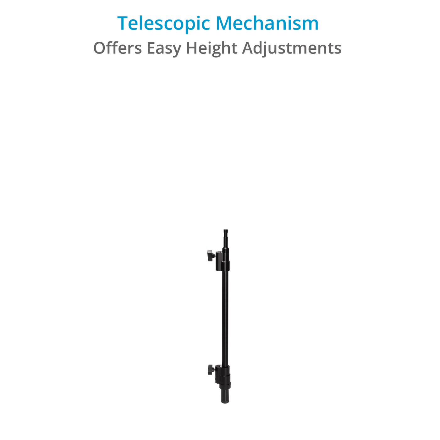 Heavy-Duty Telescopic Mast w 5/8" Baby Pin for | Proaim