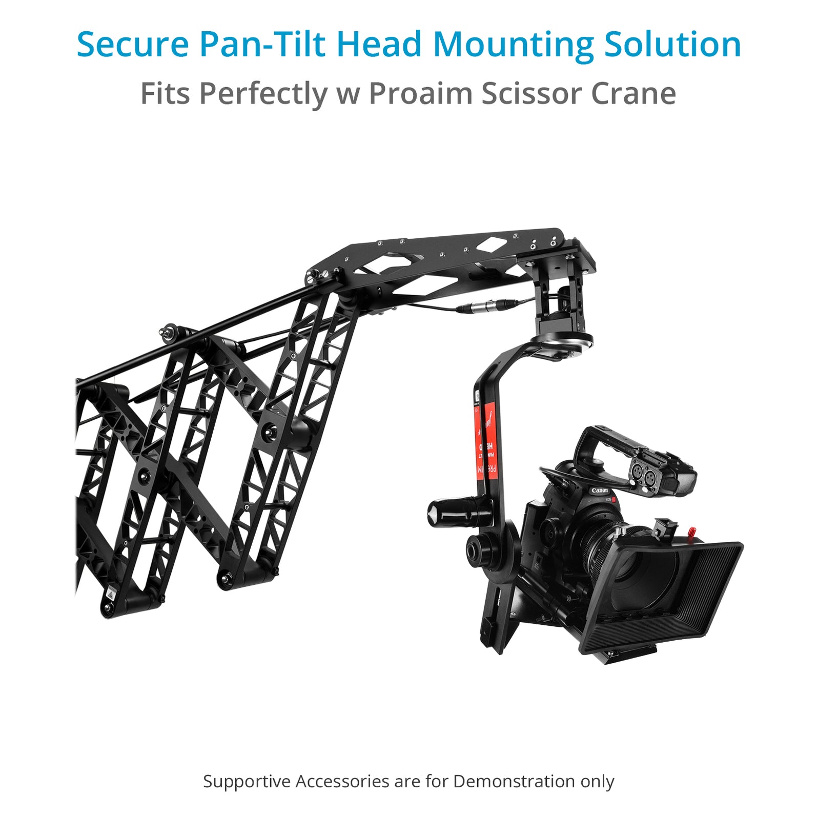 Proaim Pan Tilt Head Mounting Plate for Scissor Crane