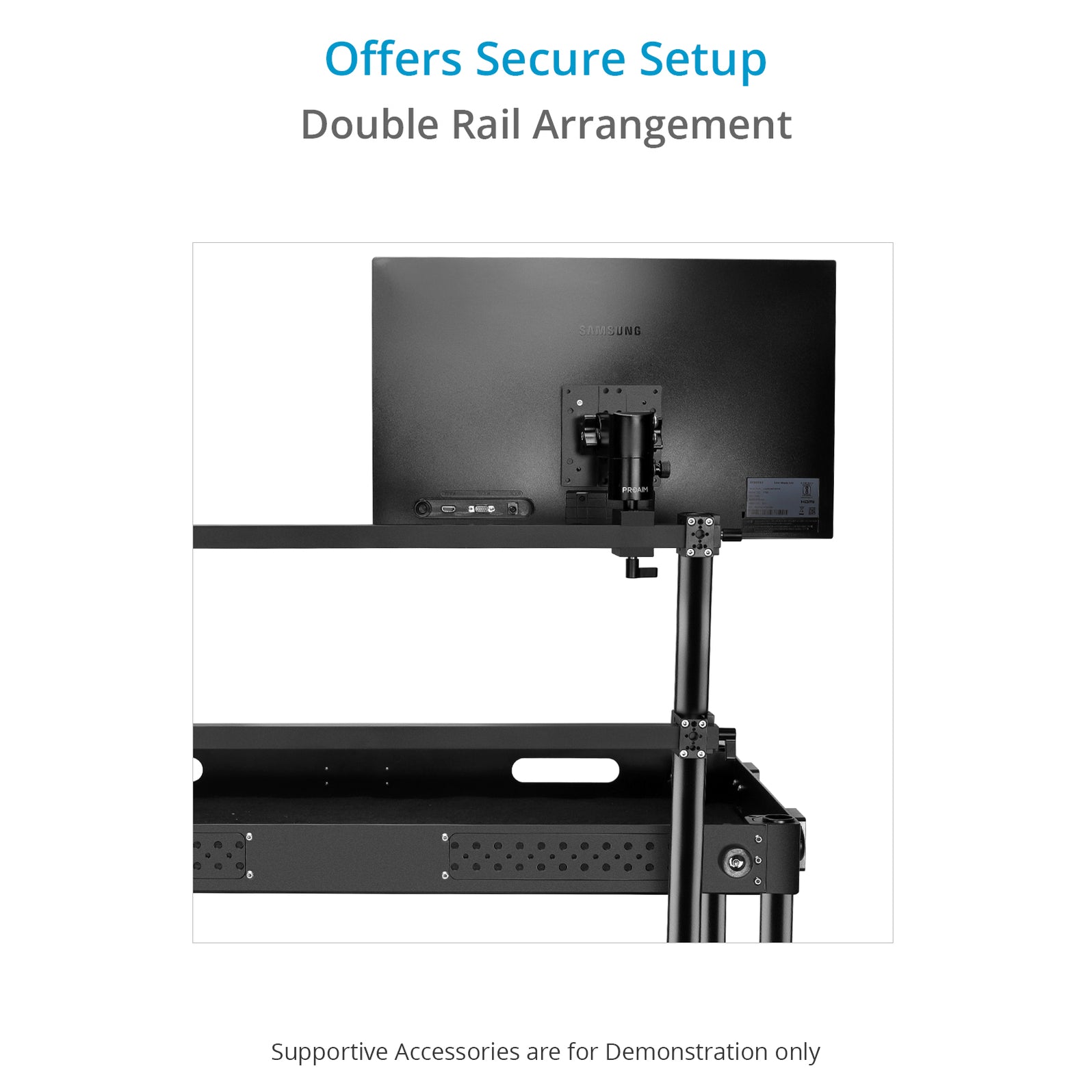 Proaim Multi Monitor Mounting System for Production Carts