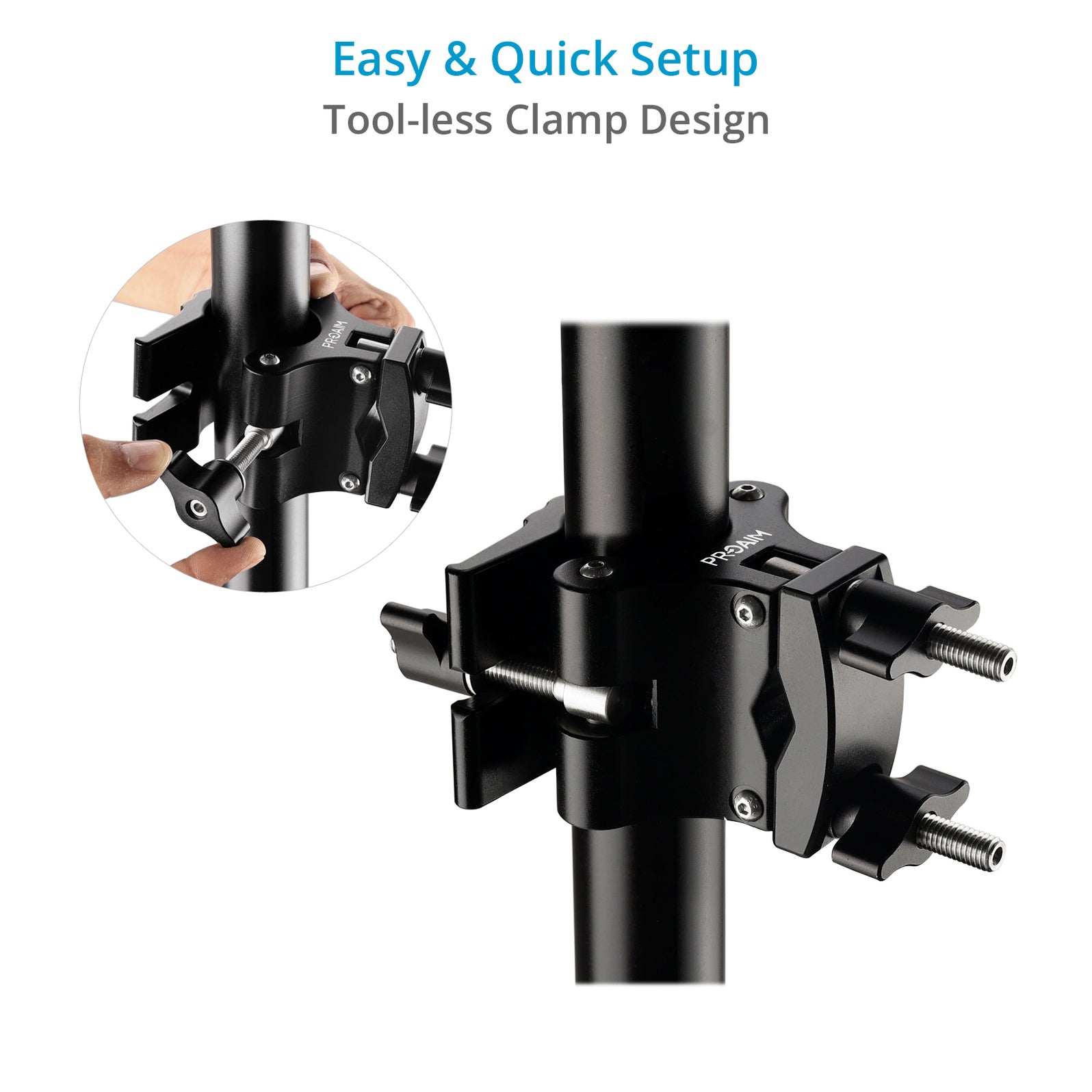 Proaim Multi-Stand Holder Clamp Set for Production Carts