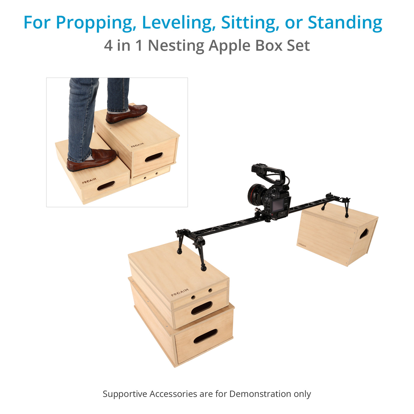 Proaim Nested Apple Box Set for Photography & Filmmaking