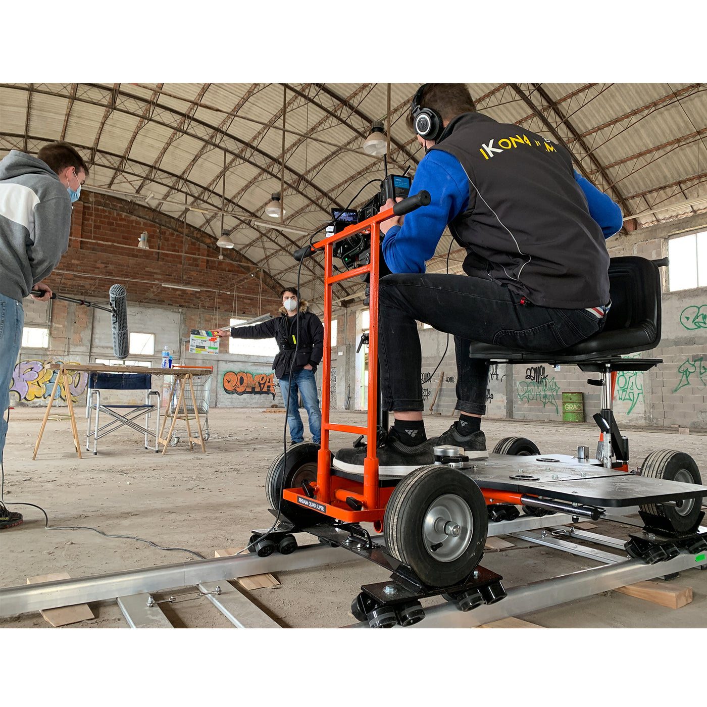 Quad-4 Pro Cinema Dolly & Bazooka Camera Slider | Proaim