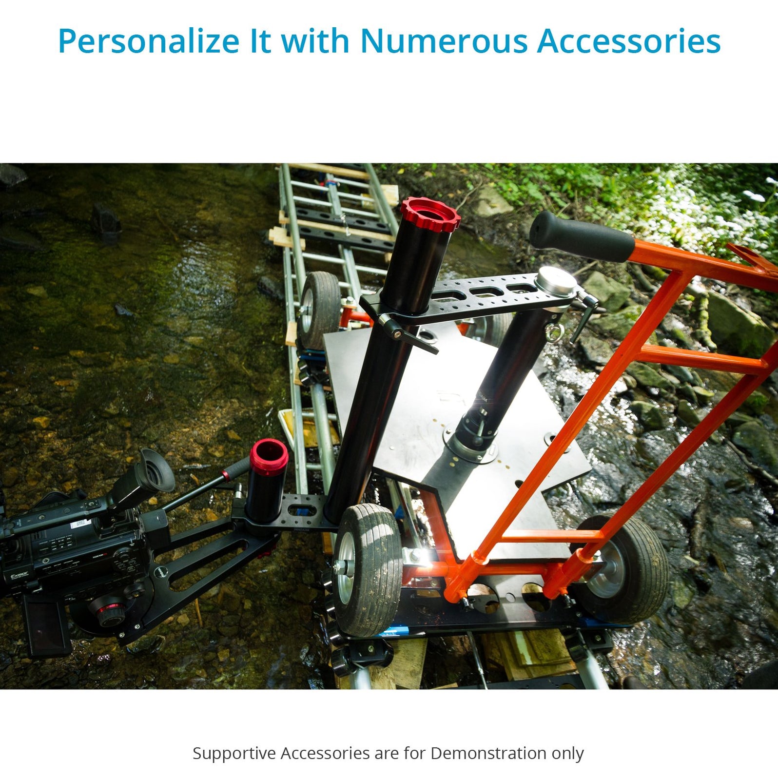 Quad-4 Pro Cinema Dolly & Bazooka Camera Slider | Proaim
