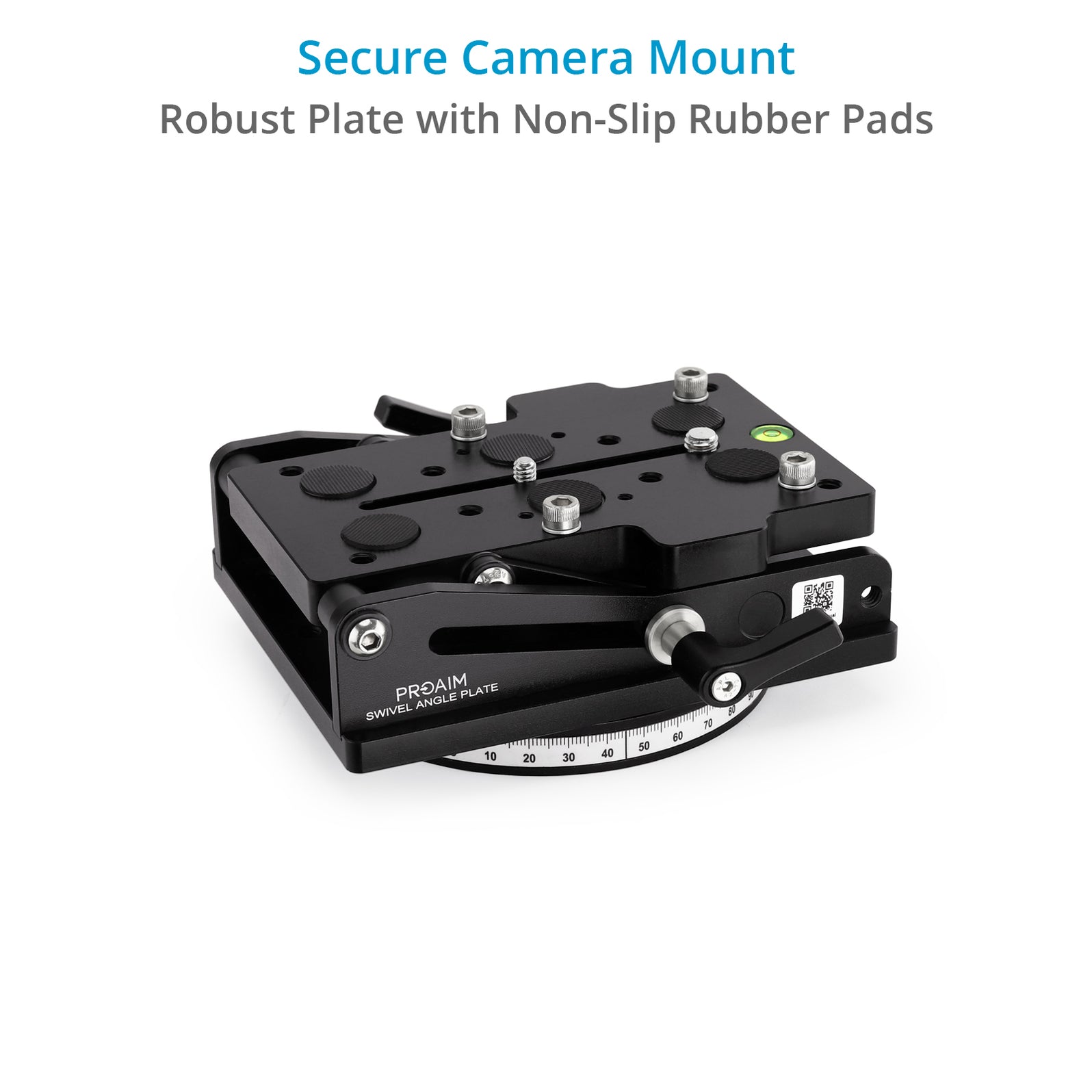 Swivel Pan/Tilt Wedge Camera Plate Filmmaking Gear | Proaim