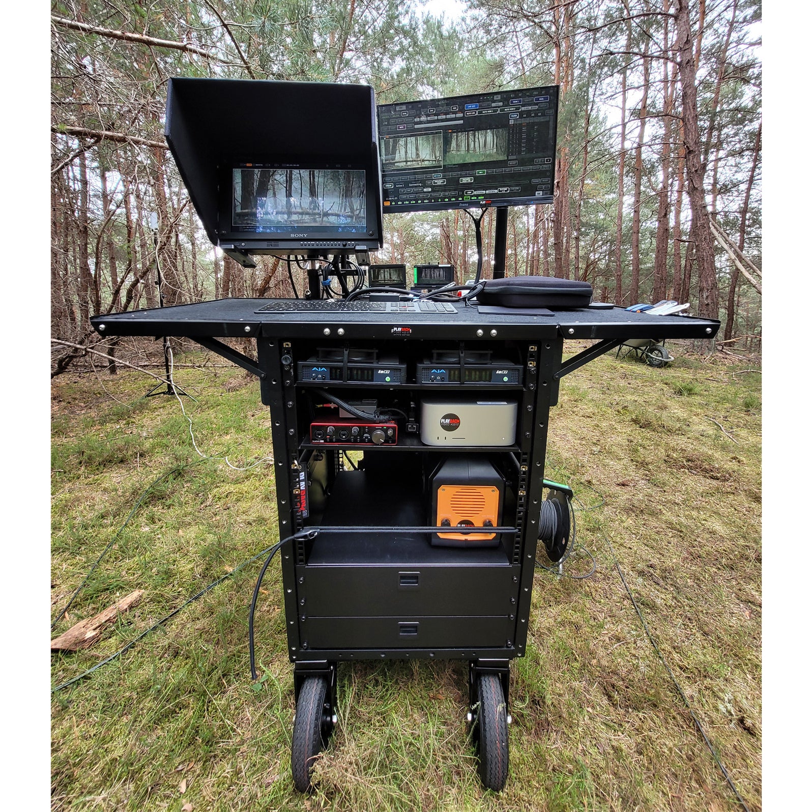 Soundchief Cart | Vertical Workstation Camera Cart | Proaim